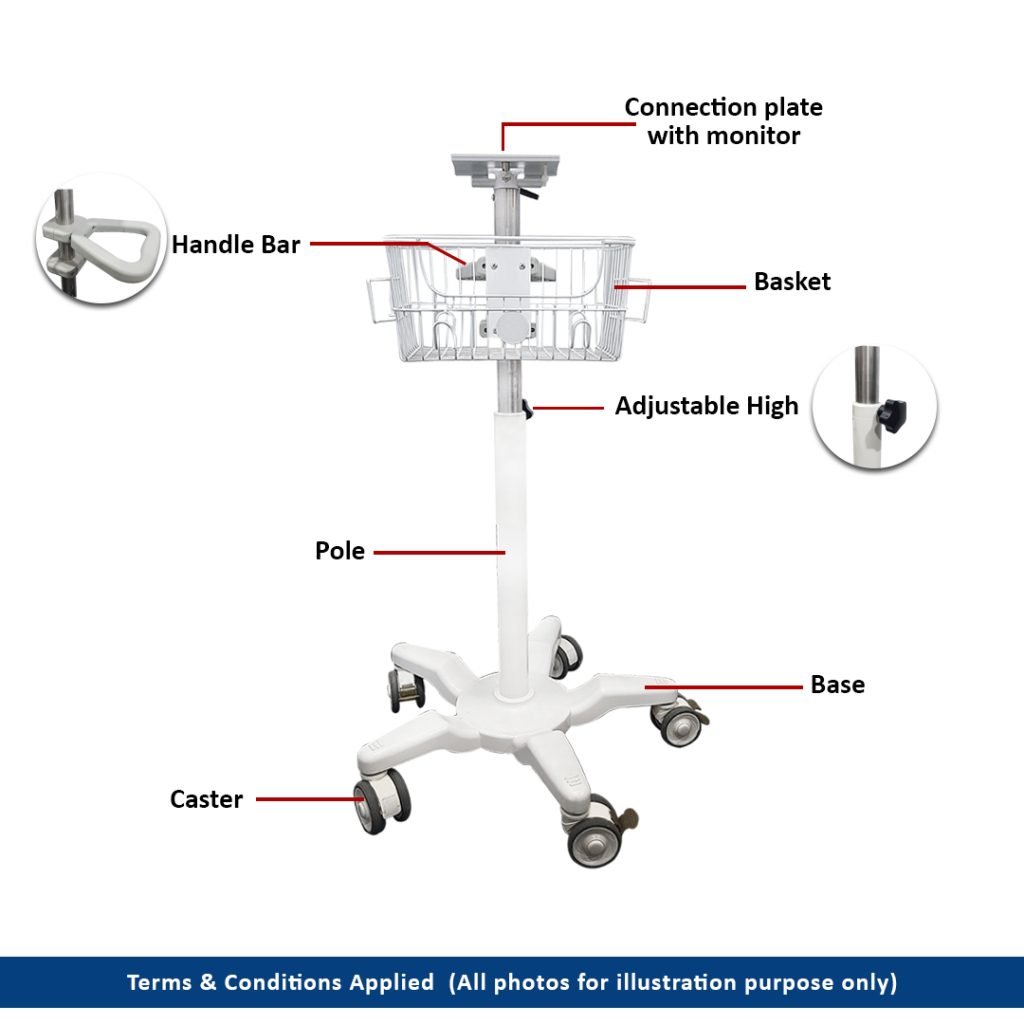 Fixed Patient Trolley – Respimedic